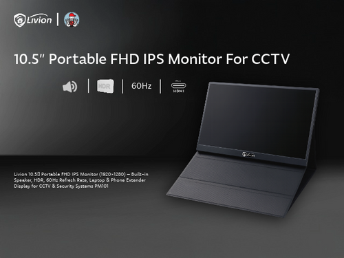 Livion 10.5” FHD Portable Monitor: The Compact Display Built for CCTV,