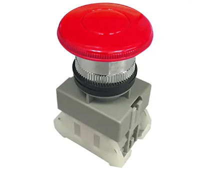 Mushroom head push button, Red