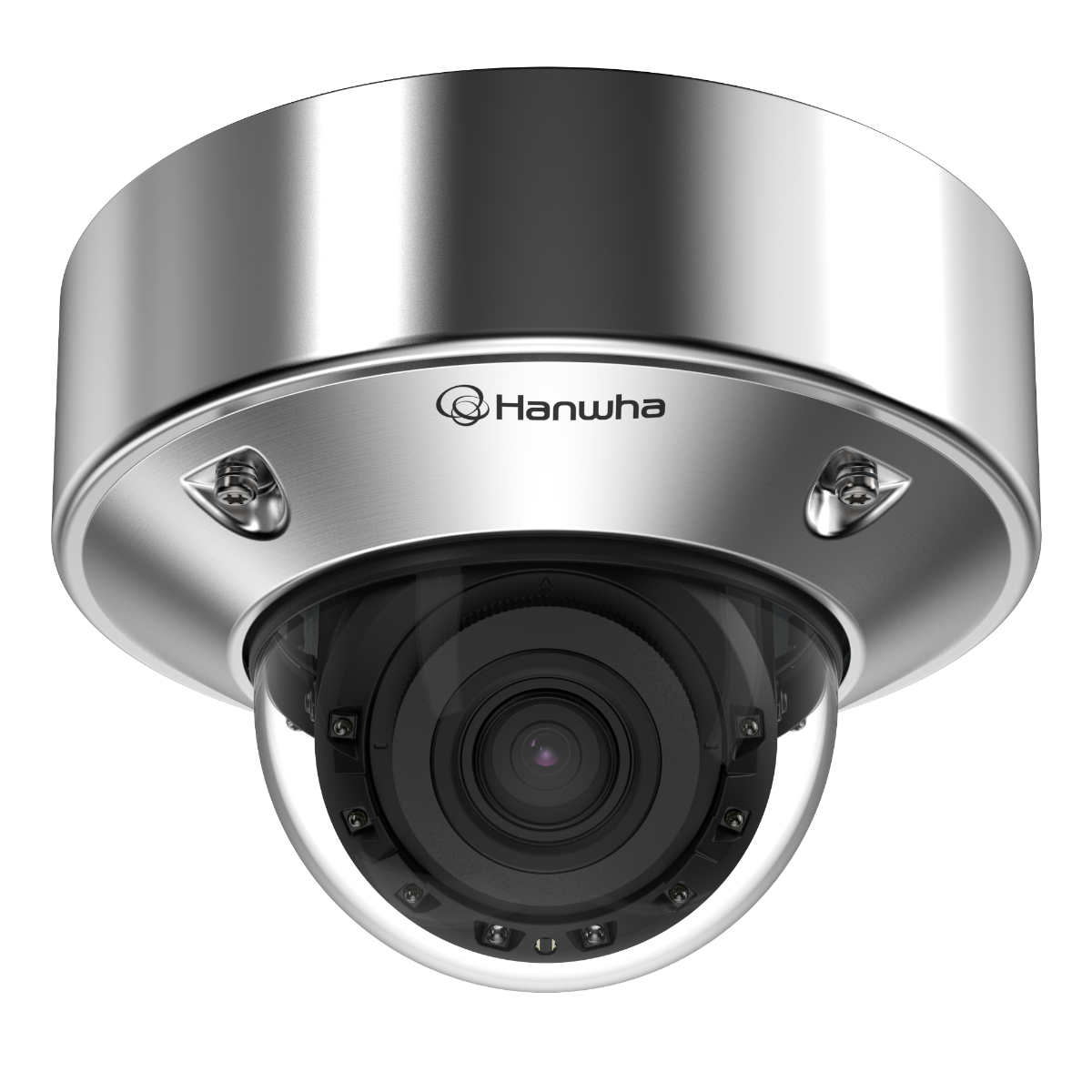 Hanwha Vision HV-XNV-A8084RS 5MP Stainless Steel AI IR Vandal Dome Cam